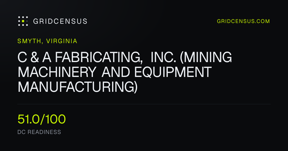C & A FABRICATING, INC. (MINING MACHINERY AND EQUIPMENT